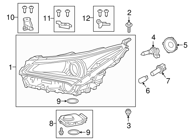 81140-78030 - Composite Headlamp 2015-2018 Lexus | Lexus of Stevens ...