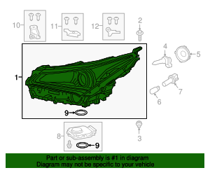 81070-78030 - Composite Headlamp For 2015-2018 Lexus | Lexus OE Parts