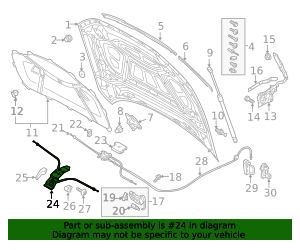 4K8-823-529-C - Hood Release Cable 2019-2020 Audi | AutoNationParts.com