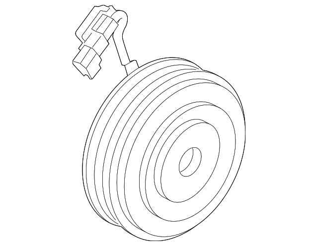 ML3Z-19D786-A - Clutch & Pulley - 2021-2023 Ford F-150 | Lasco Auto Parts