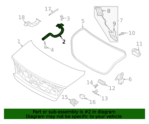 2020-2022 Genesis G90 Hinge Assembly Trunk Lid Right-hand 79220-D2500 ...