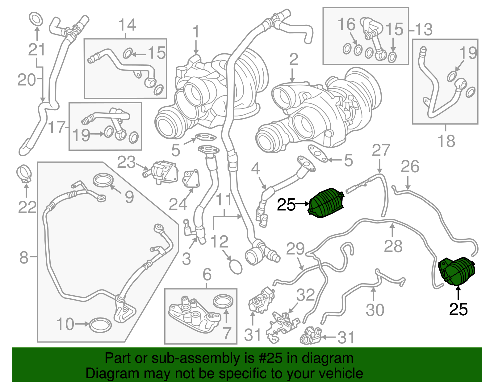 11657799790 - 2010-2014 BMW X6 Vacuum Reservoir (11-65-7-799-790) | BMW ...