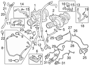 Genuine OEM BMW Water Inlet Pipe Part# 11537598341 Fits 2010-2014 BMW ...