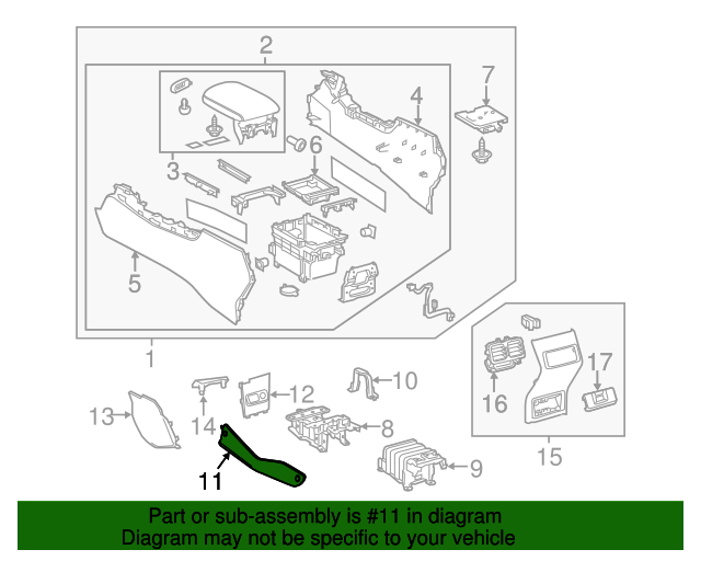 2018-2021 Lexus Upper Trim 58833-78012-C5 | OEM Parts Online