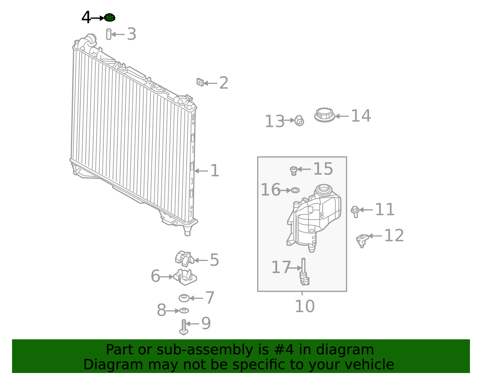 Genuine OEM Radiator Upper Insulator Part# PDI500012 Fits 2005-2023 ...