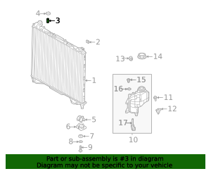 Genuine OEM Radiator Pin Part# LR034571 Fits 2013-2023 Land Rover: Up ...