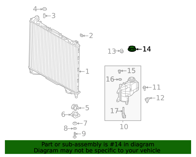 Cap - Overflow C LR176861 | OEM Parts Online