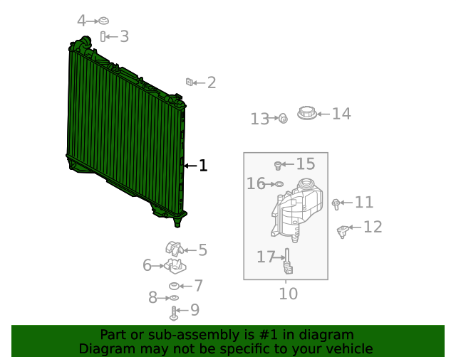2020-2024 Land Rover Radiator LR162128 | JaguarParts.com