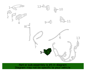 Rear Passenger Side Door Latch 13553118 | GMPartsDirect.com