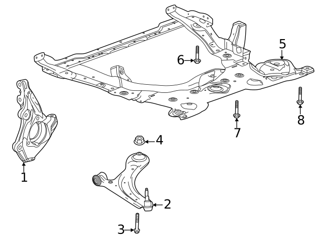 Front Passenger Side Lower Control Arm 42762057 | GMPartsDirect.com