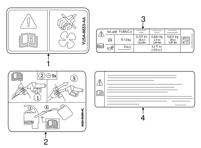 Genuine OEM Ford Part - Warning Label BB5Z-19C541-A | Genuine OEM Ford ...