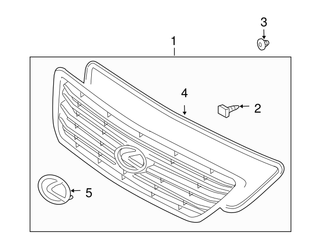 2003-2009 Lexus GX470 Grille Assembly 53101-60560 | OEM Parts Online