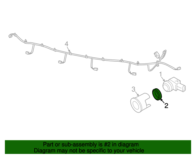 2005-2019 Mopar Park Sensor Ring 4806229AA | TascaParts.com