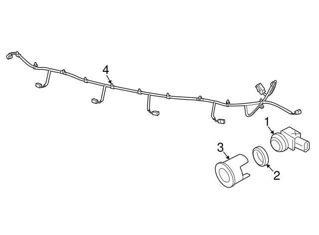 2005-2019 Mopar Park Sensor Ring 4806229AA | TascaParts.com