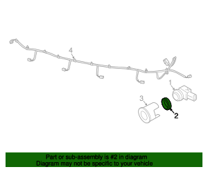 2005-2019 Mopar Park Sensor Ring 4806229AA | TascaParts.com