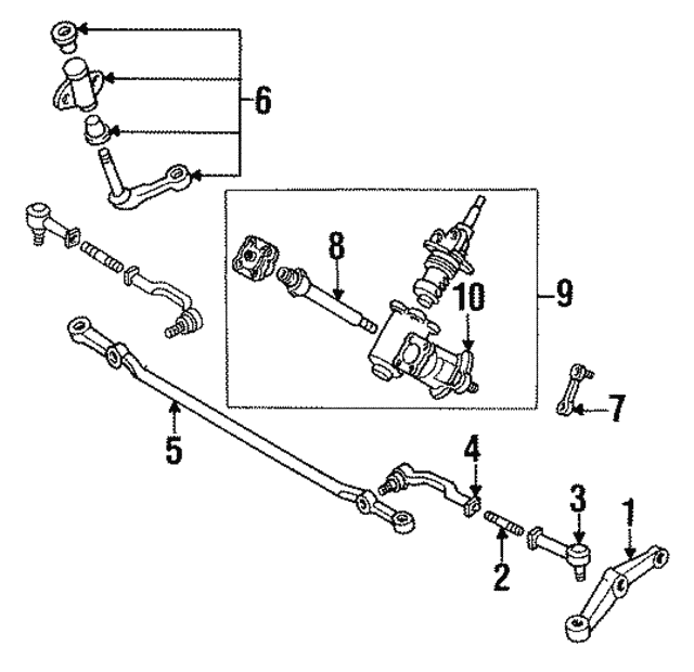 1986-1993 Mazda Steering Arm UB39-32-301A | Florida Mazda Parts