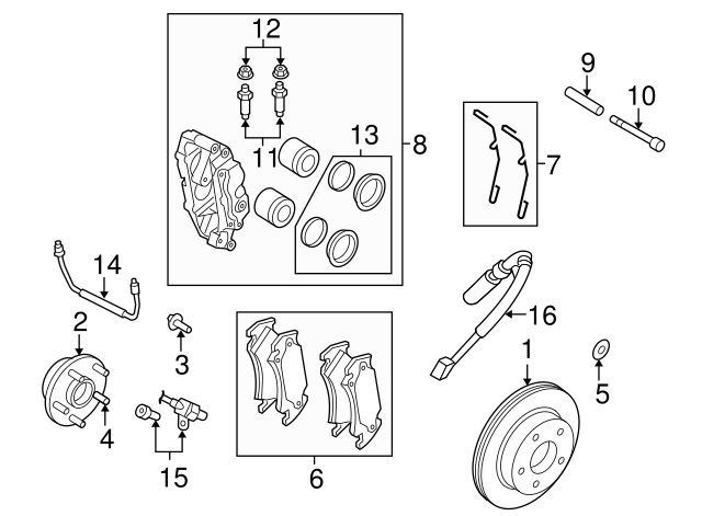 2004-2024 Mopar Brake Dust Shield Bolt 06507649AA | Mopar Parts Canada