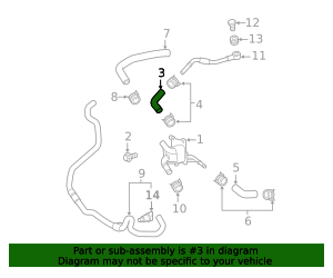 2018-2023 Toyota Automatic Transmission Oil Cooler Hose G1272-06010 ...