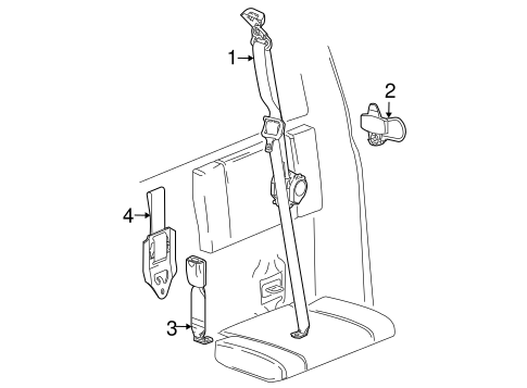 Seat Belt for 2012 Chevrolet Colorado | OEM Parts Online