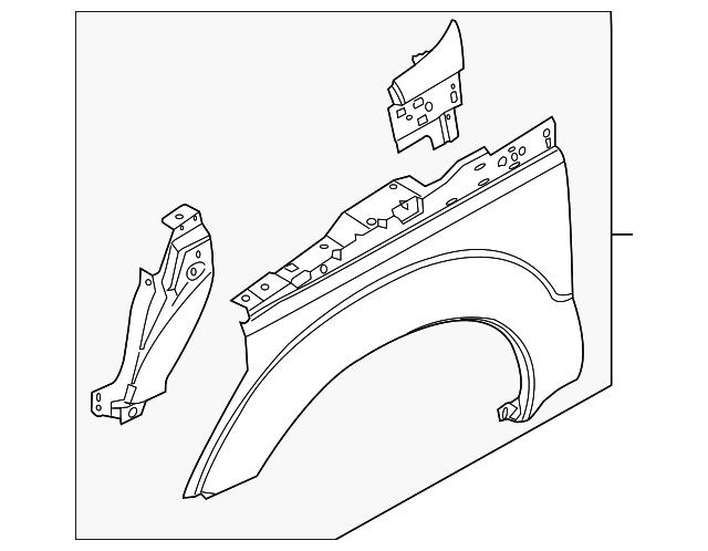 2011-2016 Ford Fender - Driver's Side (LH) BC3Z-16006-A | TascaParts.com