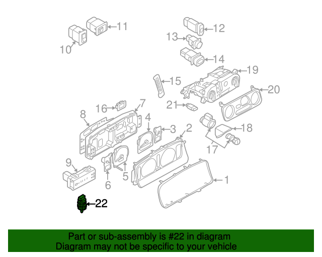 Genuine OEM Vehicle Speed Sensor Part# MR518300 Fits 1997-2012 ...