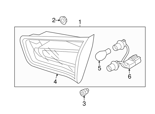 2014-2016 Kia Sportage Backup Lamp Assembly - Passenger Side (RH) 92406 ...