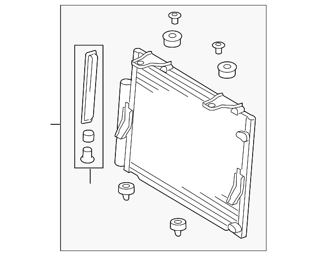 2007-2019 Toyota Condenser Assembly 88460-0C101 | Toyota Parts Center