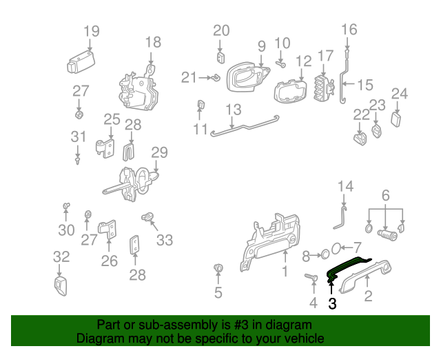 51211977669 - 1992-2002 BMW Handle Gasket, Outside Base (51-21-1-977 ...
