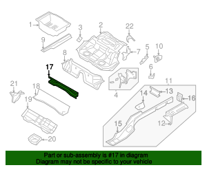 2006-2017 Volkswagen Rear Cross-Member 3C0-803-175 | OEM Parts Online