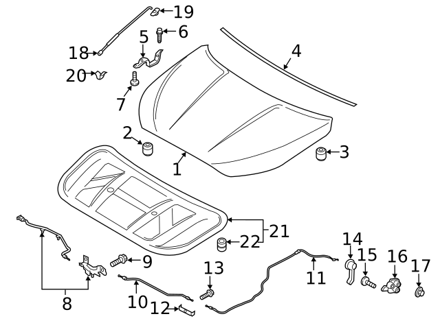 2019-2022 Hyundai Veloster N Latch Assembly 81130-K9000 ...