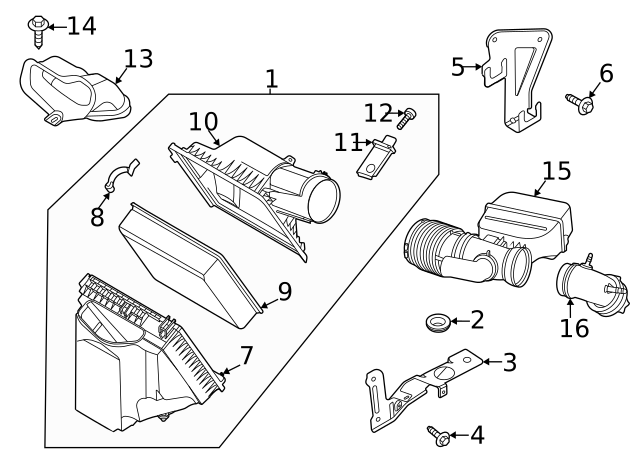 Genuine OEM Ford Part - Air Cleaner Assembly Lower Insulator LC3Z-9P686 ...