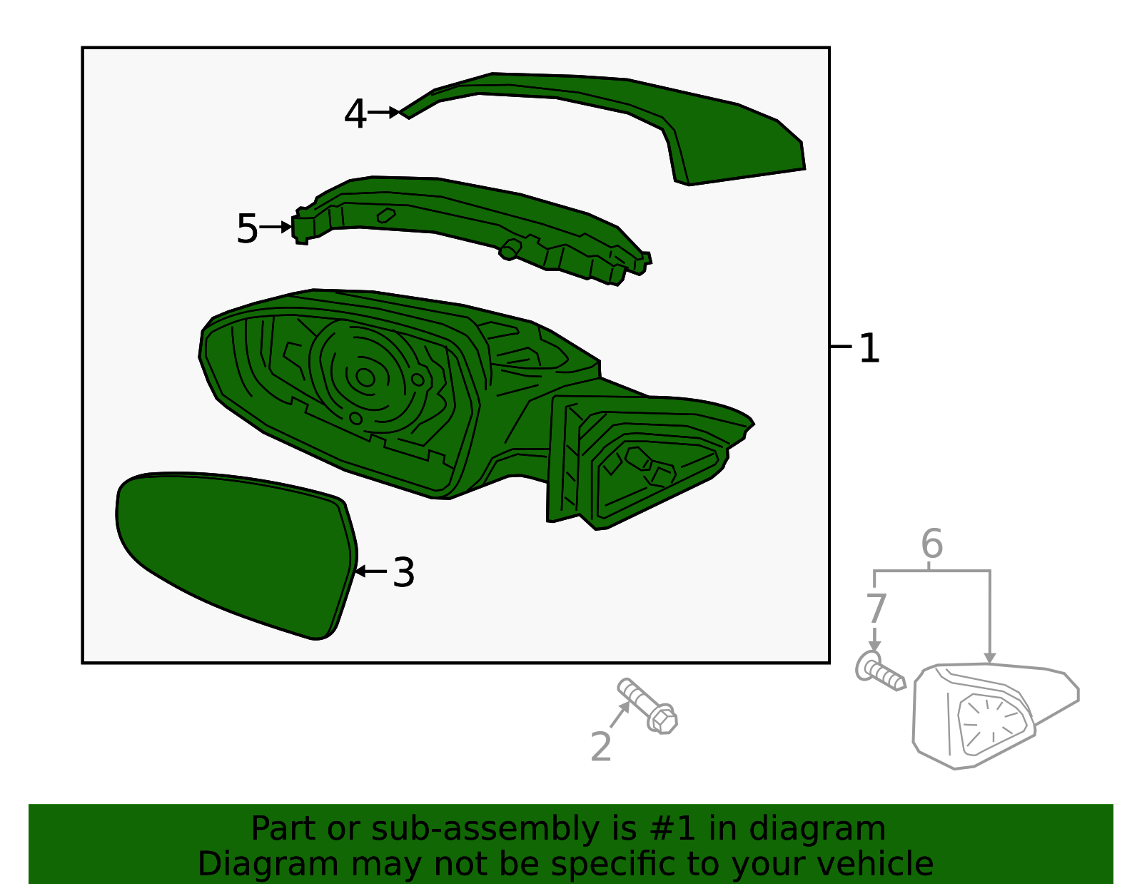 2019-2024 Kia Forte Mirror Assembly 87610 M7000 | OEM Parts Online