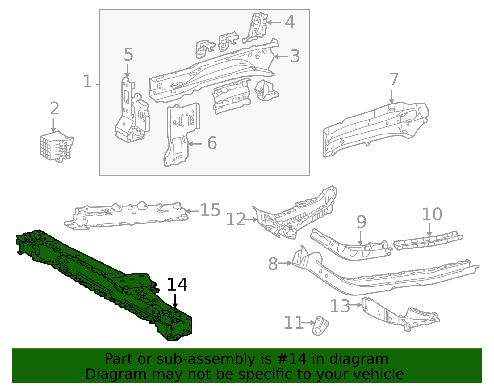 57104-12270 - High-Quality Front Cross-Member for 2008-2020 Toyota ...