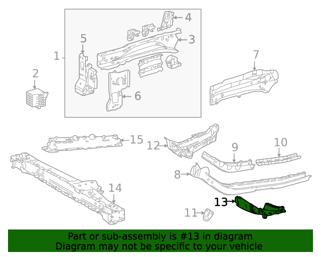 57198-62010 - Torque Box - 2016-2020 Toyota Mirai | OEM Genuine Toyota ...