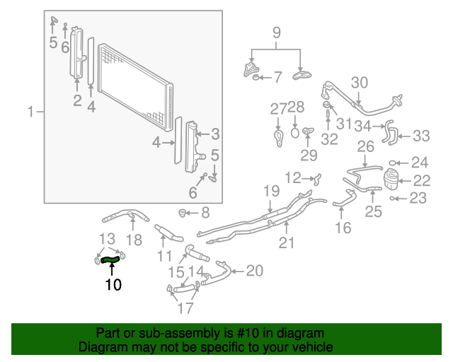 16572-22040 - Inlet Hose - 2000-2005 Toyota MR2 Spyder | OEM Genuine ...