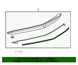 2016-2019 Cadillac ATS Primed Rear Spoiler Assembly 23416156 GM ...