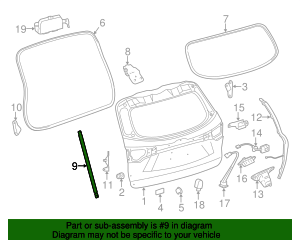 2014-2019 Toyota Highlander 2014-2018 Highlander Lift Gate Power Back ...