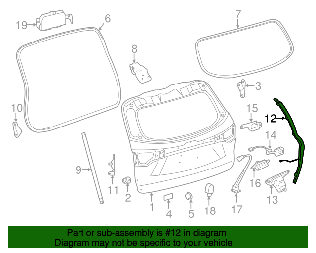 2014-2019 Toyota Highlander Object Sensor 84280-0E021 | Toyota Parts Center