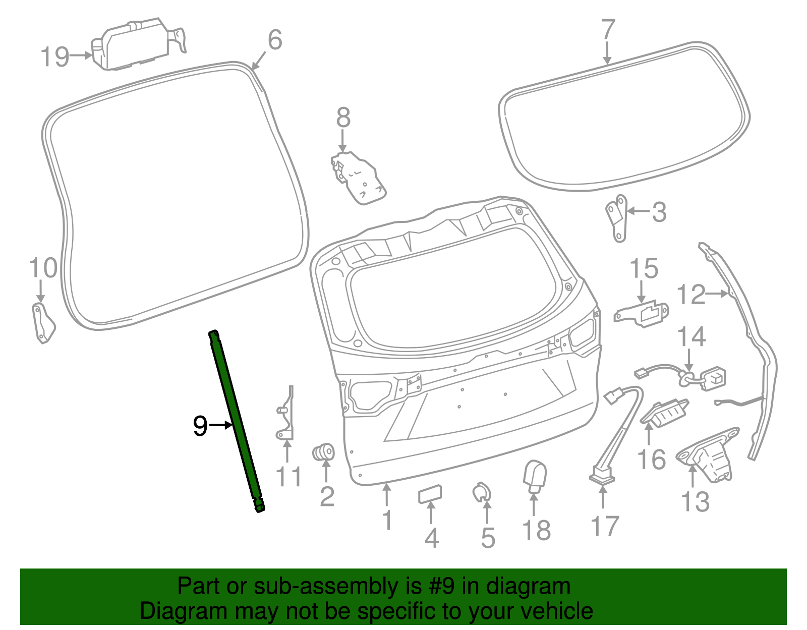 Genuine Toyota Tailgate Pull Down Motor (Right) part# 68910-09120 for ...