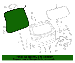 2014-2019 Toyota Highlander Body Weather-Strip 67881-0E050 | Toyota ...