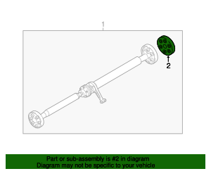 2012-2018 Volkswagen Drive Shaft Damper 1K0-521-307-A | QuirkParts