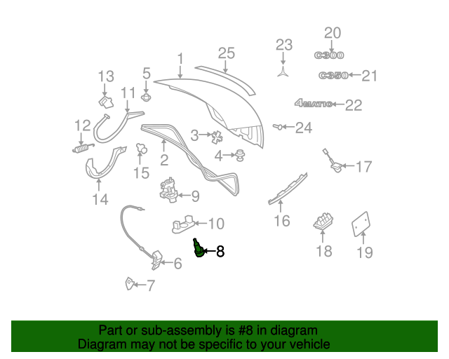 220-750-09-91 - Lock Cylinder 2000-2024 Mercedes-Benz | Mercedes-Benz ...