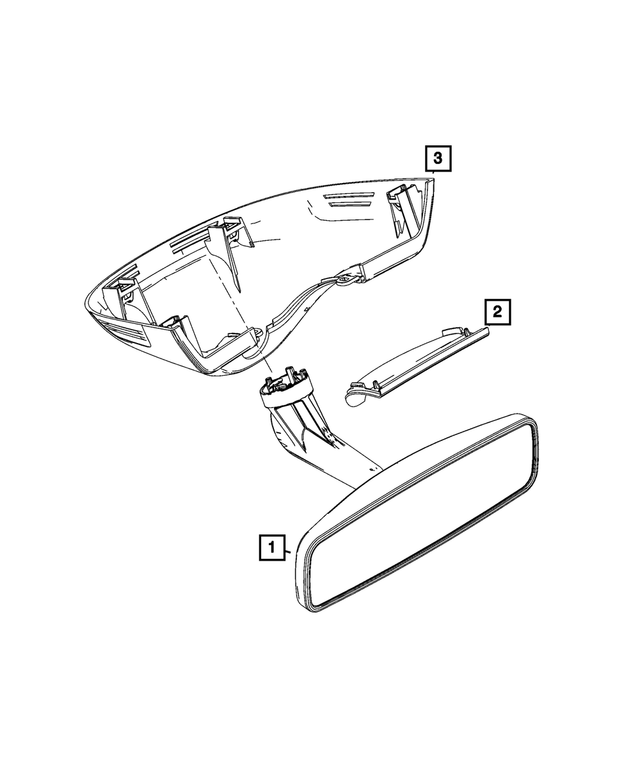 2024 Fiat 500E Inside Rear View Mirror 7TK78LXHAA | Mopar eStore