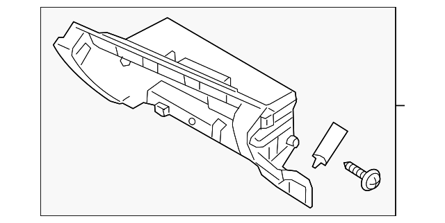 2016-2018 Kia Optima Glove Box Frame 84540-D5100BHH | TascaParts.com