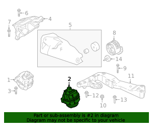 Genuine BMW 22-11-7-581-623 | Motor Mount | FREE Shipping on Most ...