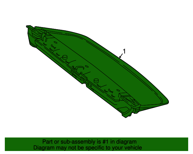 253-906-21-03 - High Mount Lamp 2017-2021 Mercedes-Benz | Mercedes-Benz ...