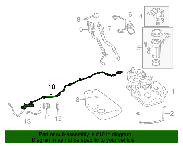 166-470-22-24 - Feed Line 2013-2016 Mercedes-Benz GL 350 | Mercedes ...