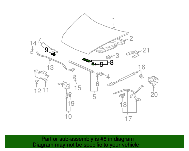 74198-SDN-A00 - Outer Seal 2003-2007 Honda Accord | Honda Parts Online