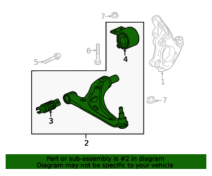 2019-2025 GM Front Driver Side Lower Control Arm 84892165 | NewGMParts.com