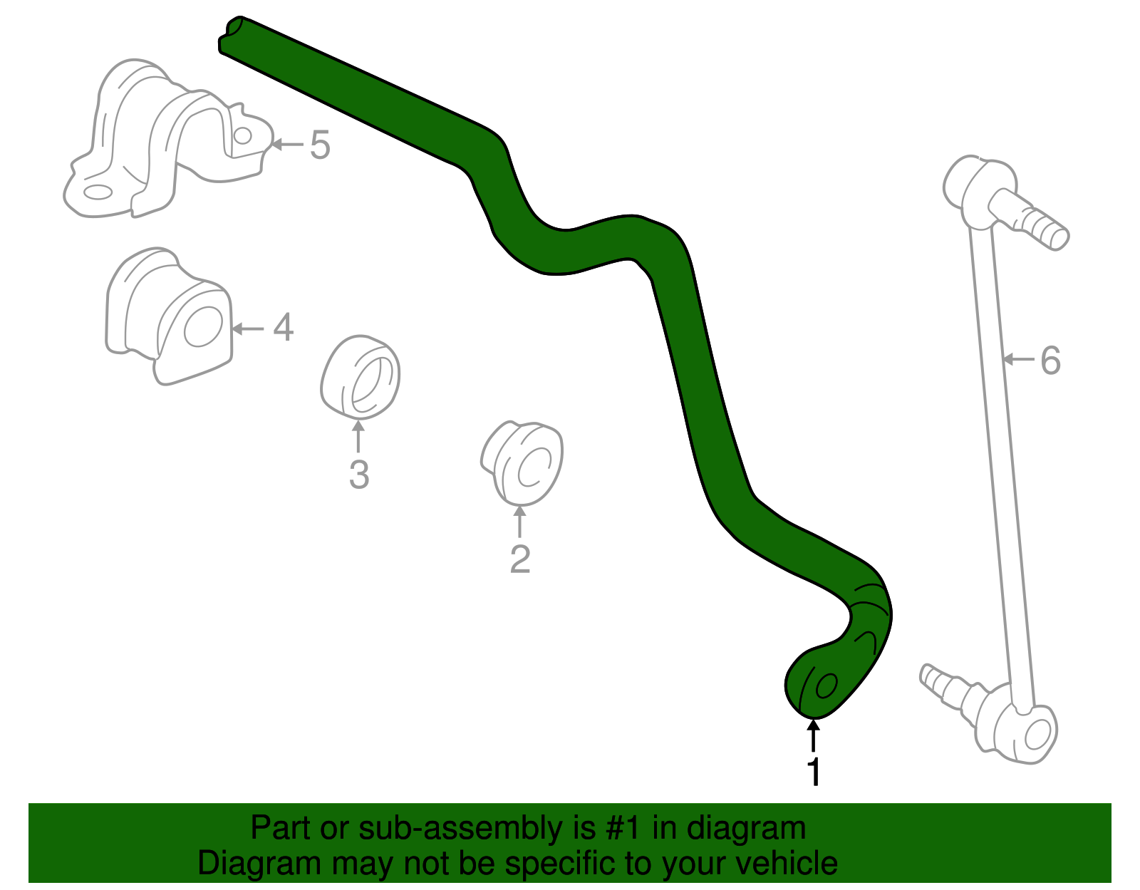 2000-2001 Toyota Camry Stabilizer Bar 48811-33060 | OEM Parts Online